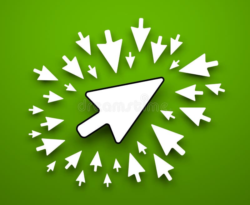 Fundo do cursor do rato ilustração stock. Ilustração de sistema - 22709002