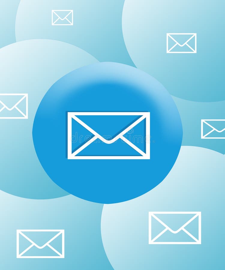Fundo do símbolo do email ilustração stock. Ilustração de arte - 6603343