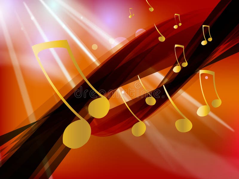Fundo Musical Para O Projeto Do Evento Da Música Ilustração do Vetor ...