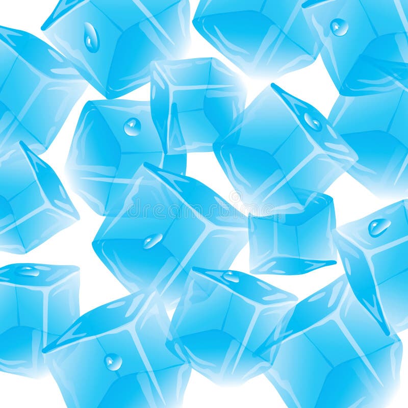 Gotas Do Gelo Fundo Sem Emenda Do Vetor Ilustração do Vetor ...