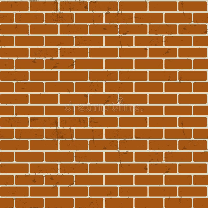 Fundo Sem Emenda Da Textura Da Parede De Tijolo Vermelho Ilustração