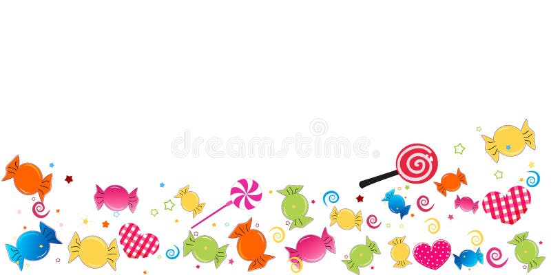 Fundo Doce Colorido Do Cand Ilustração do Vetor - Ilustração de ...