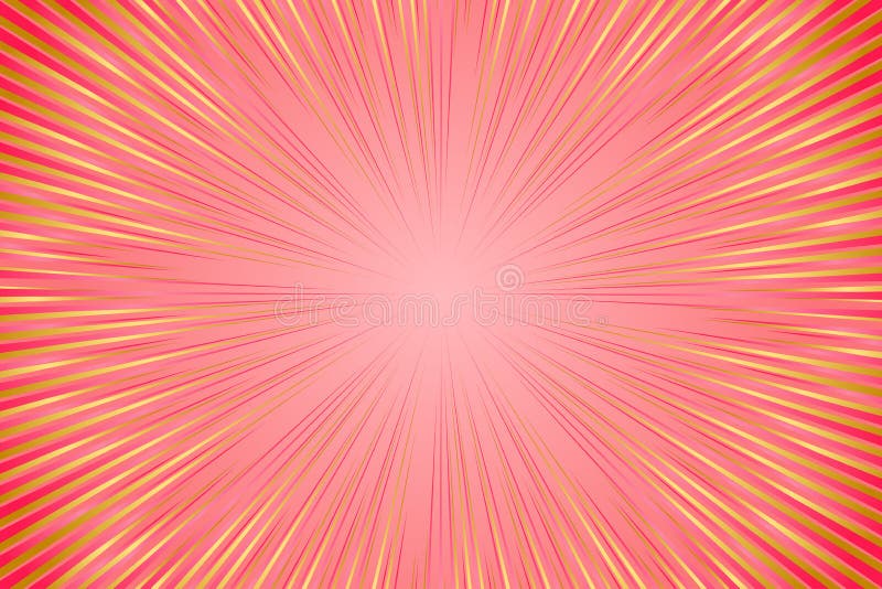 Fundo Dourado E Cor-de-rosa Dos Raios Ilustração do Vetor - Ilustração ...