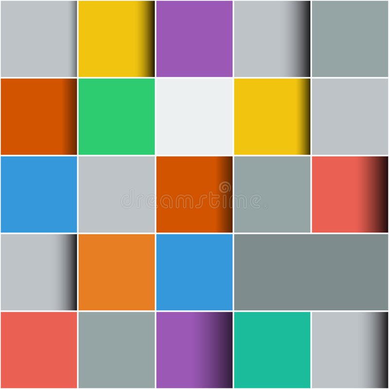 Fundo Feito De Quadrados Coloridos Ilustração do Vetor - Ilustração de ...