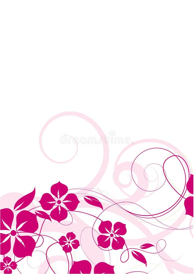 Fundo da flor, cor-de-rosa ilustração do vetor. Ilustração de projeto ...