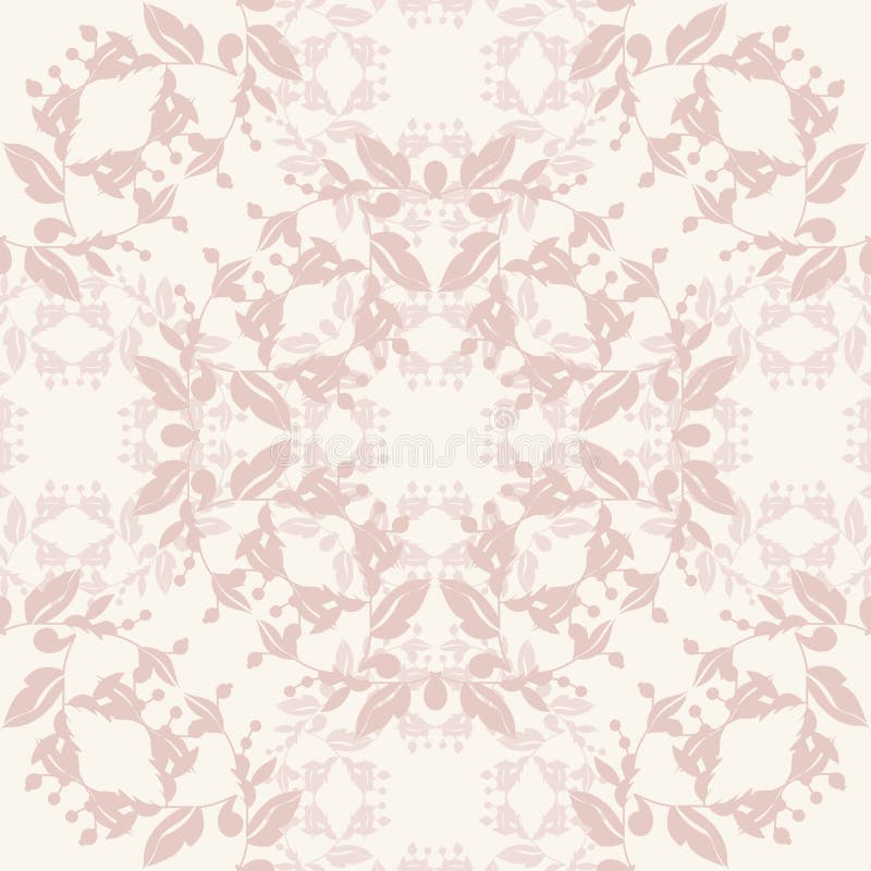 Fundo Floral Neutro. Redemoinho E Curva Ilustração do Vetor ...