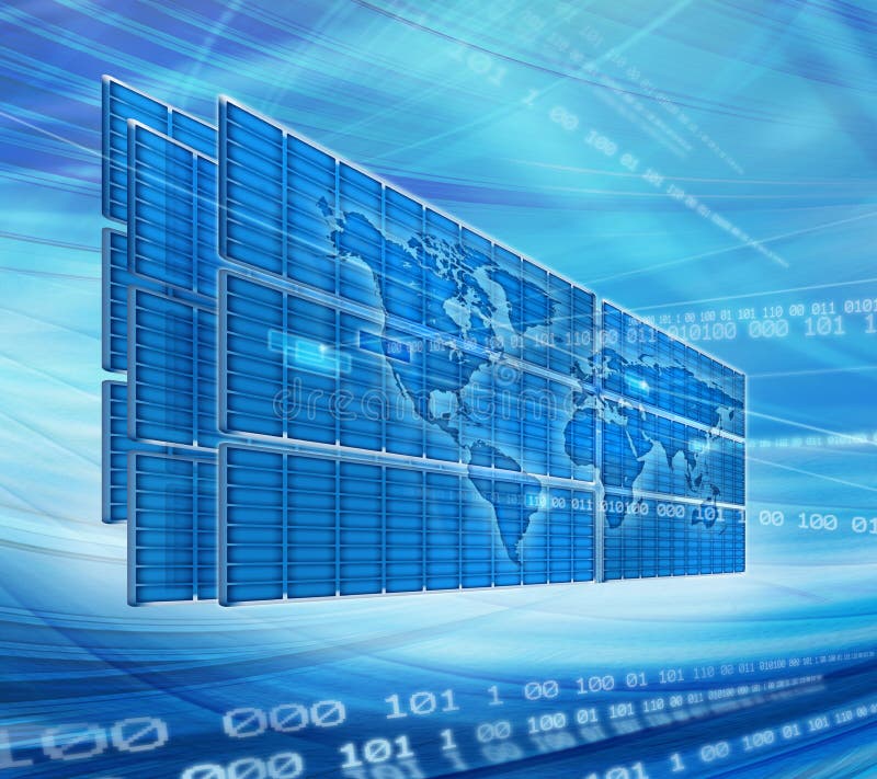 Fundo Global Abstrato Da Tecnologia Ilustração Stock - Ilustração de ...