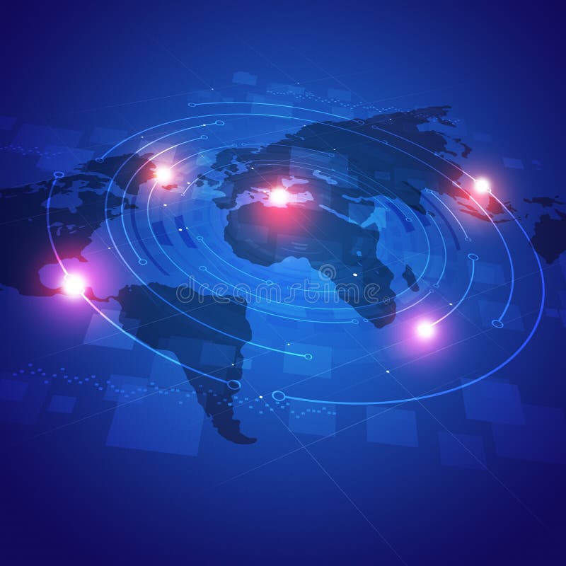 Fundo Do Vermelho Do Mundo Empresarial Ilustração Stock - Ilustração de ...