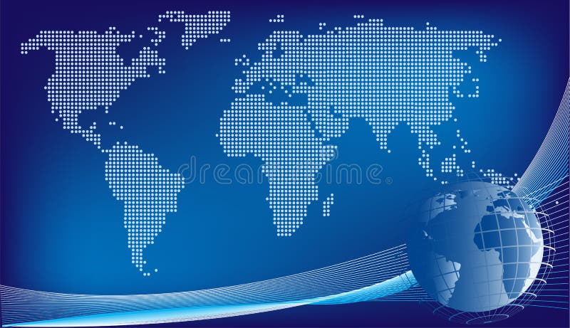 Fundo global do projeto ilustração do vetor. Ilustração de internet ...