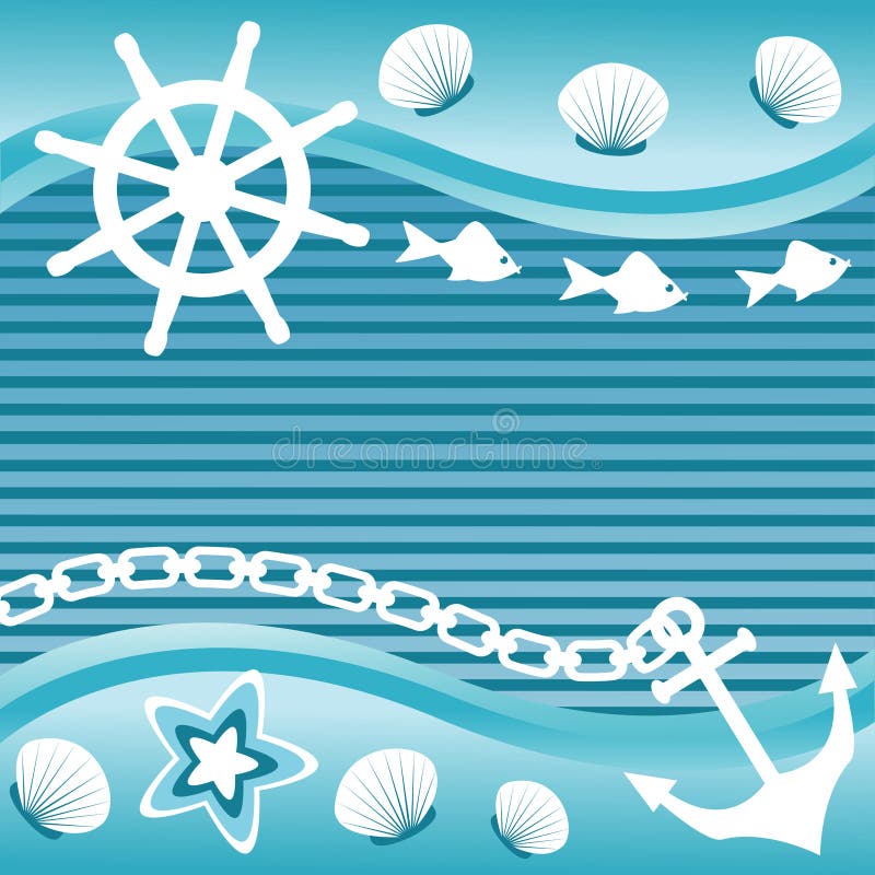 Fundo marinho ilustração do vetor. Ilustração de projeto - 47278380