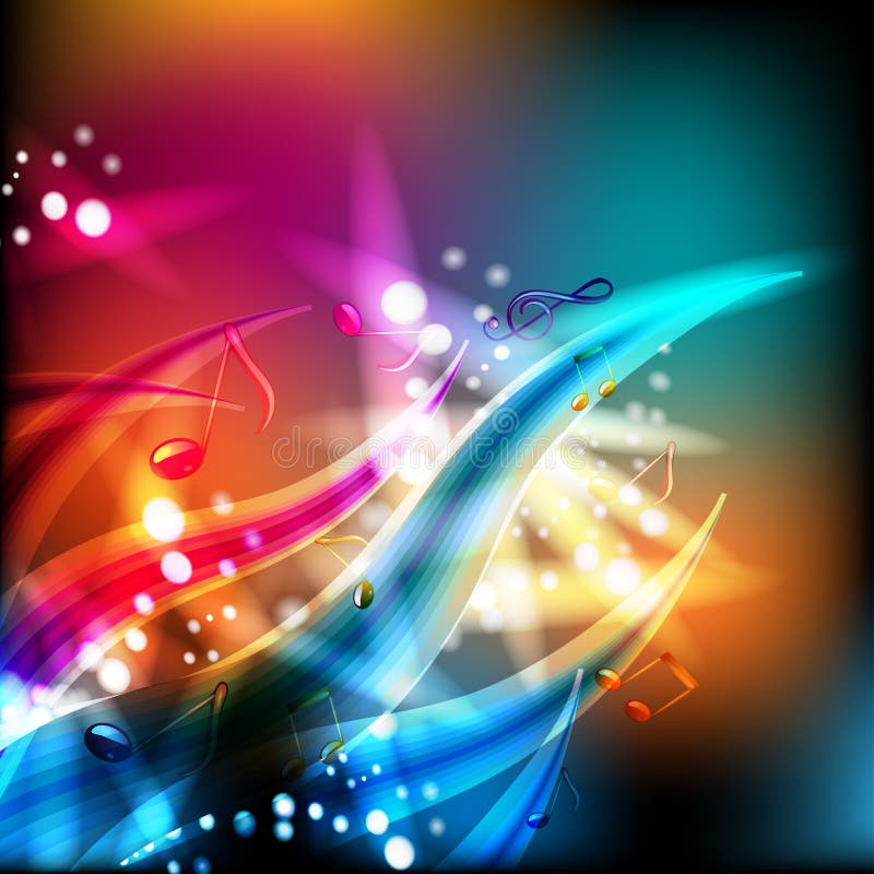 Fundo musical abstrato ilustração do vetor. Ilustração de bonito - 26867111