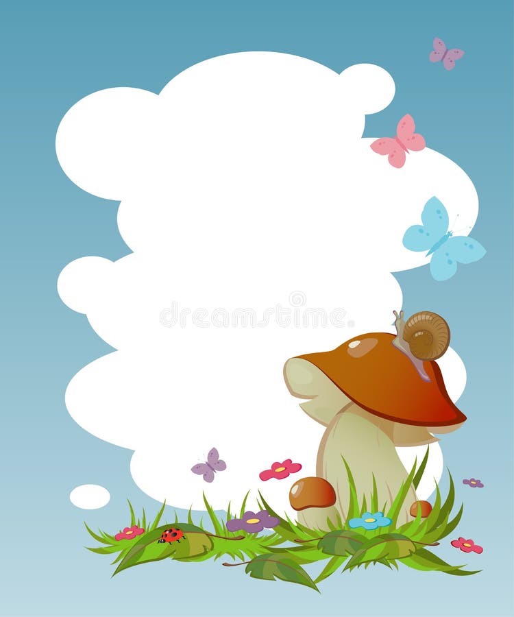 Fundo Para O Seu Texto Com Tema Natural Ilustração do Vetor ...