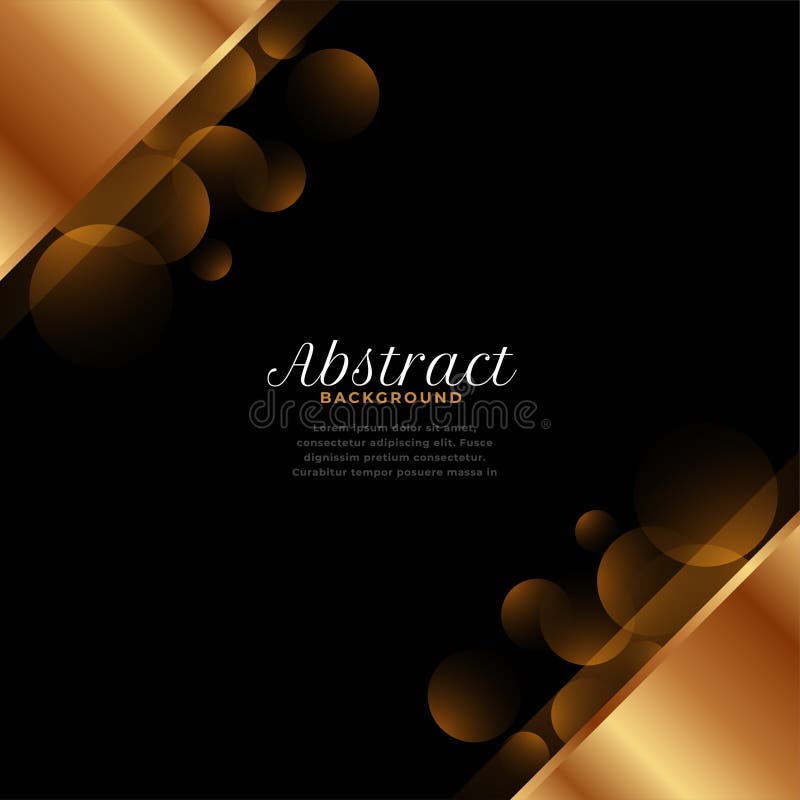 Fundo Preto E Dourado Abstrato Com Efeito De Boque Ilustração do Vetor ...