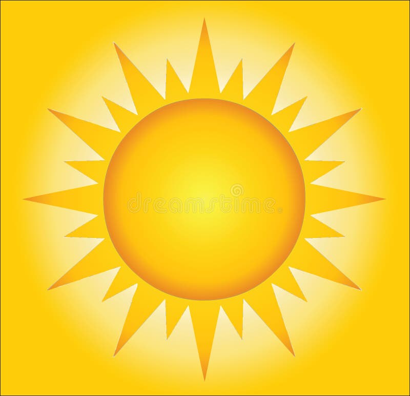 Fundo Quente Do Sol Do Verão Ilustração do Vetor - Ilustração de clima ...