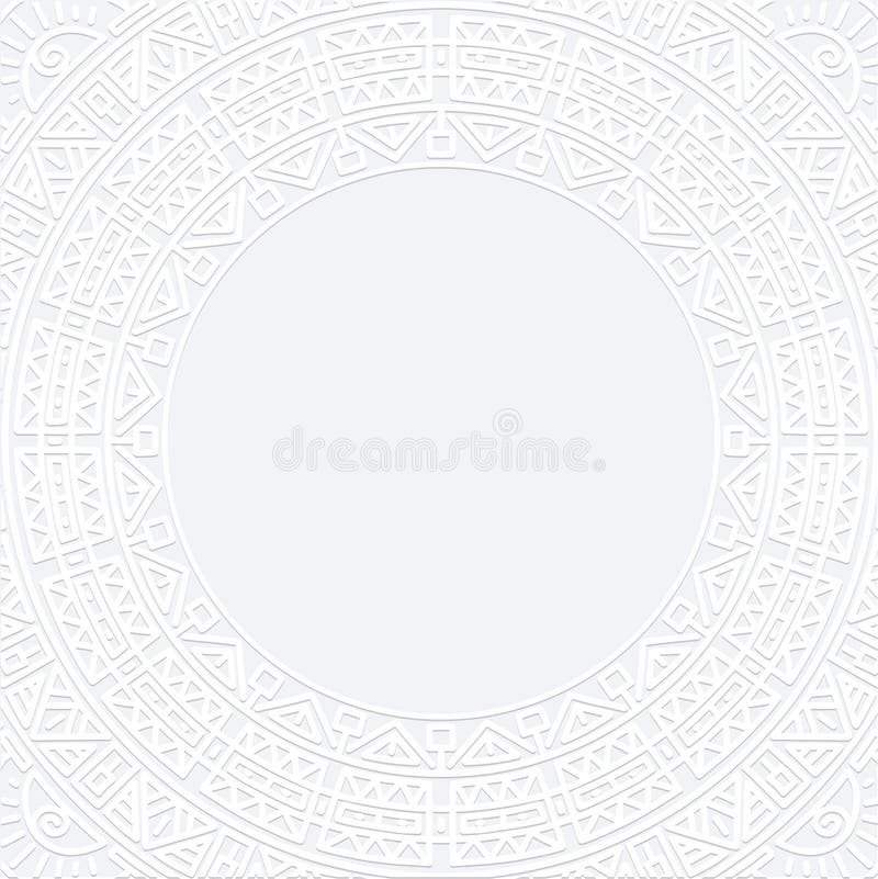 Fundo Redondo Abstrato, Ornamento Do Vetor Ilustração do Vetor ...