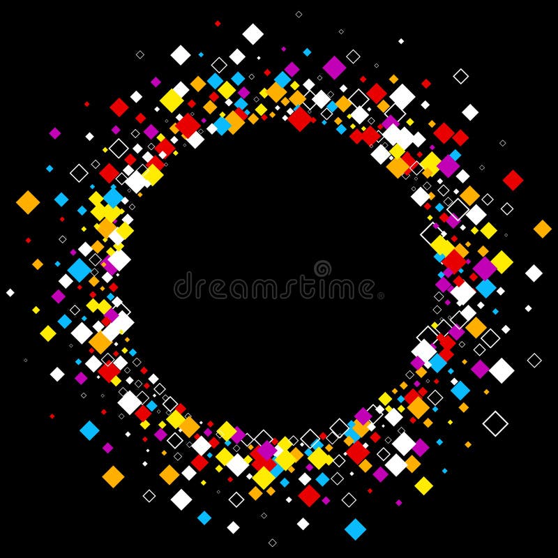 Fundo Redondo Com Rombos Da Cor Ilustração do Vetor - Ilustração de ...