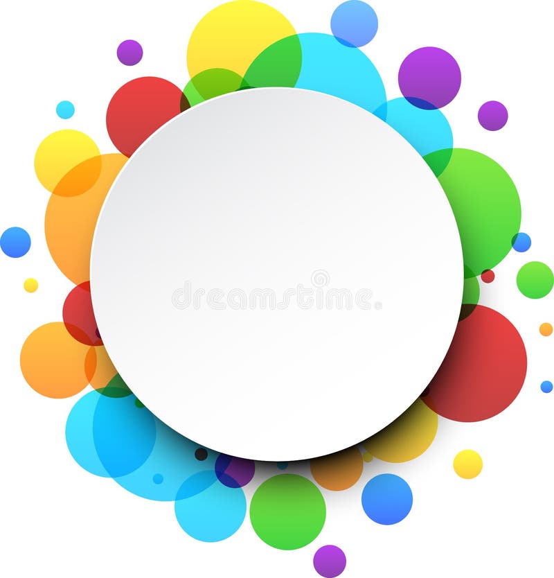 Fundo redondo da cor ilustração do vetor. Ilustração de brilhante ...