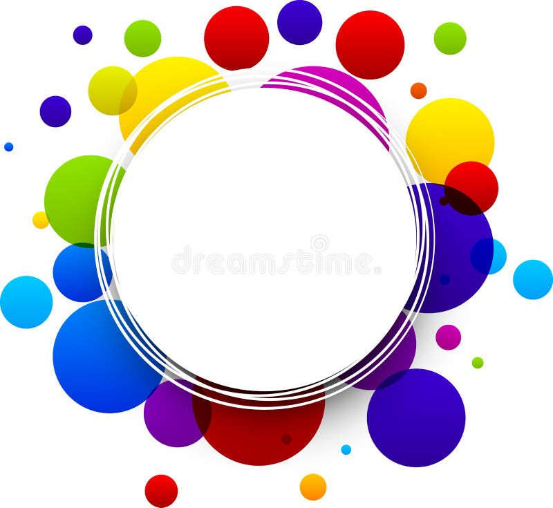Fundo redondo da cor ilustração do vetor. Ilustração de festivo - 90526091