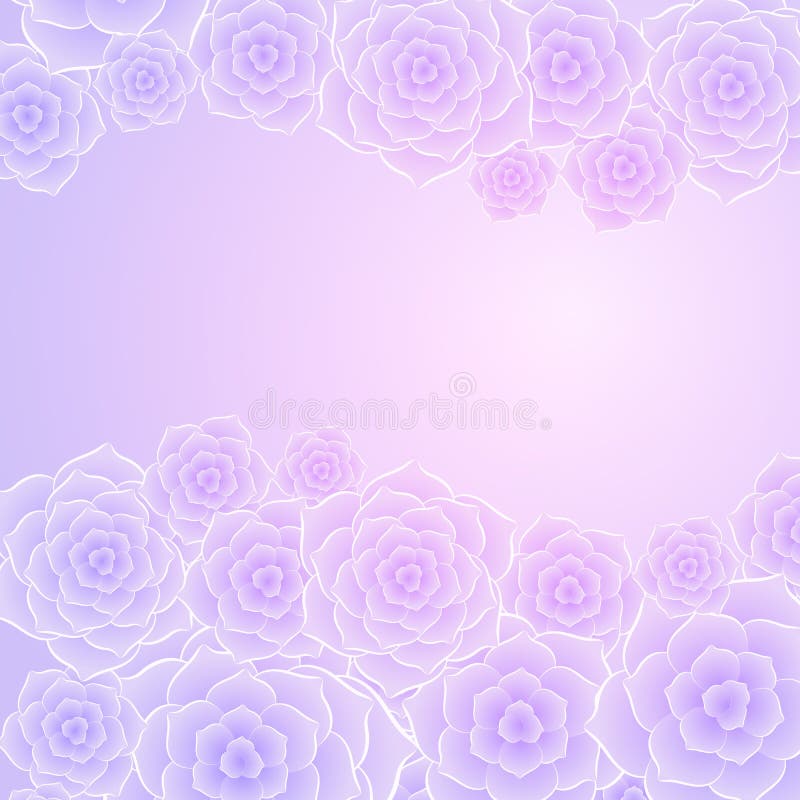 Fundo Roxo Bonito Da Flor Da Rosa Do Rosa Ilustração do Vetor ...