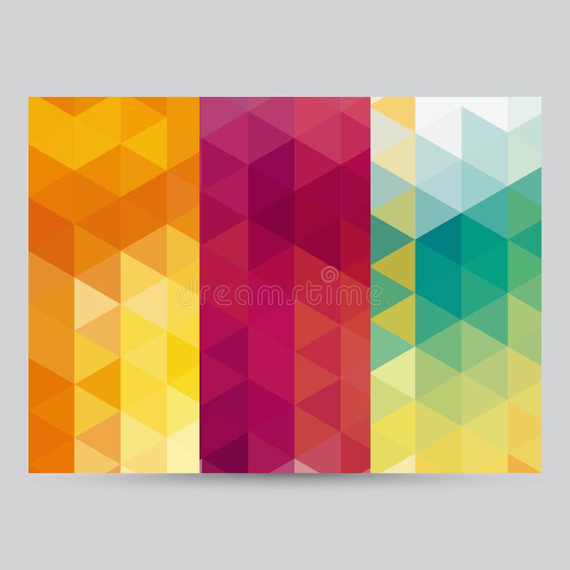 Fundo Triangular Colorido Fundo Abstrato Do Vetor Eps 10 Ilustração do ...