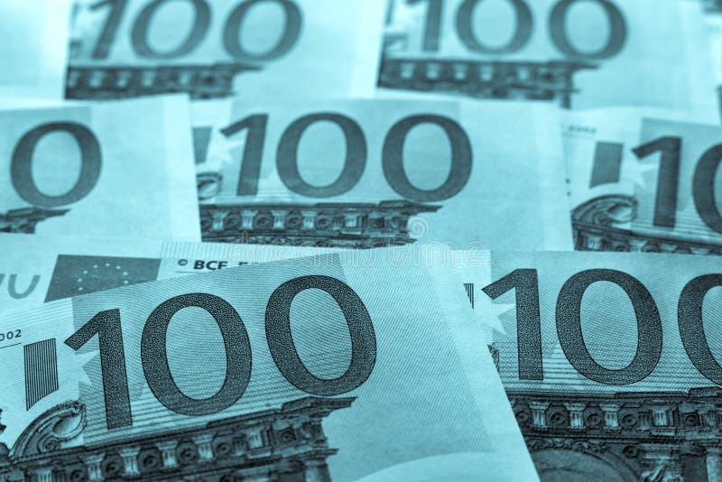 Fundo Unsharp Uma Colagem Das Cédulas Do Euro Imagem de Stock - Imagem ...