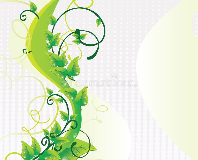 Fundo verde bonito ilustração stock. Ilustração de fresco - 12687980