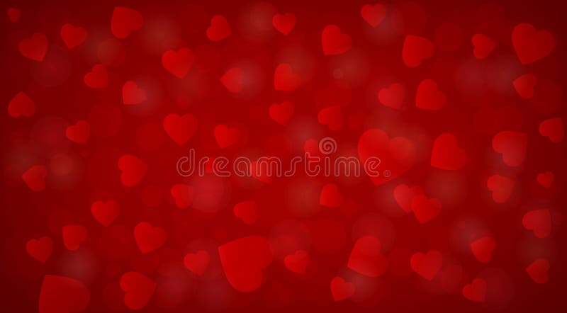 Fundo Vermelho Bonito Dos Corações Ilustração Stock - Ilustração de ...