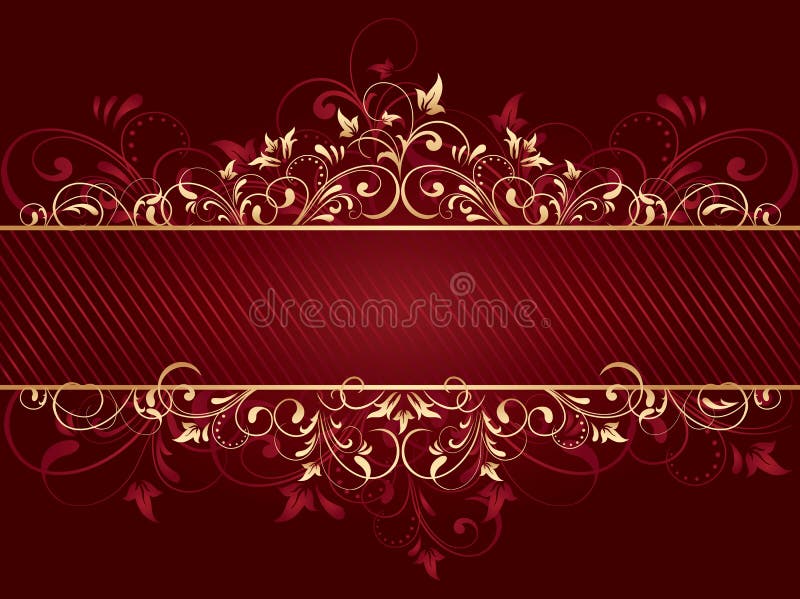 Fundo vermelho com molde ilustração do vetor. Ilustração de ninguém ...