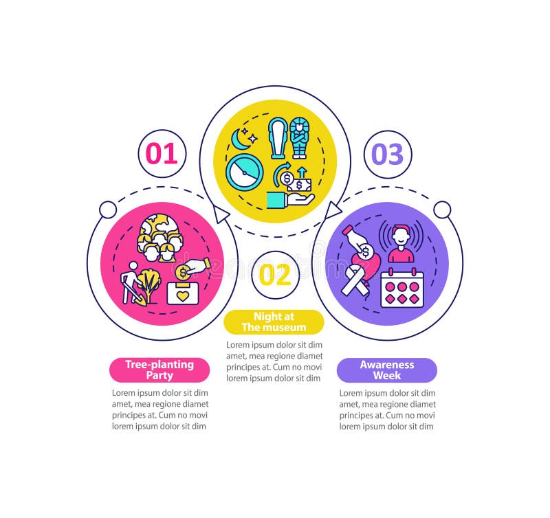 Fundraising Campaign Vector Infographic Template Stock Vector ...