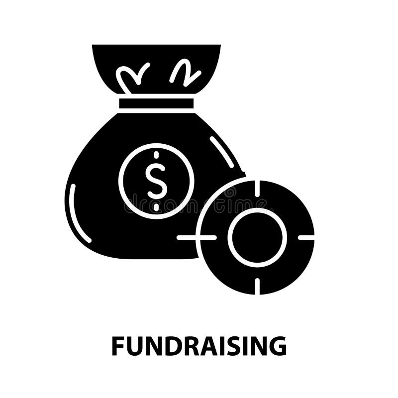 Fundraising Black Icon, Vector Sign on Isolated Background. Fundraising ... Fundraising Black Icon, Vector Sign on Isolated Background. Fundraising ...