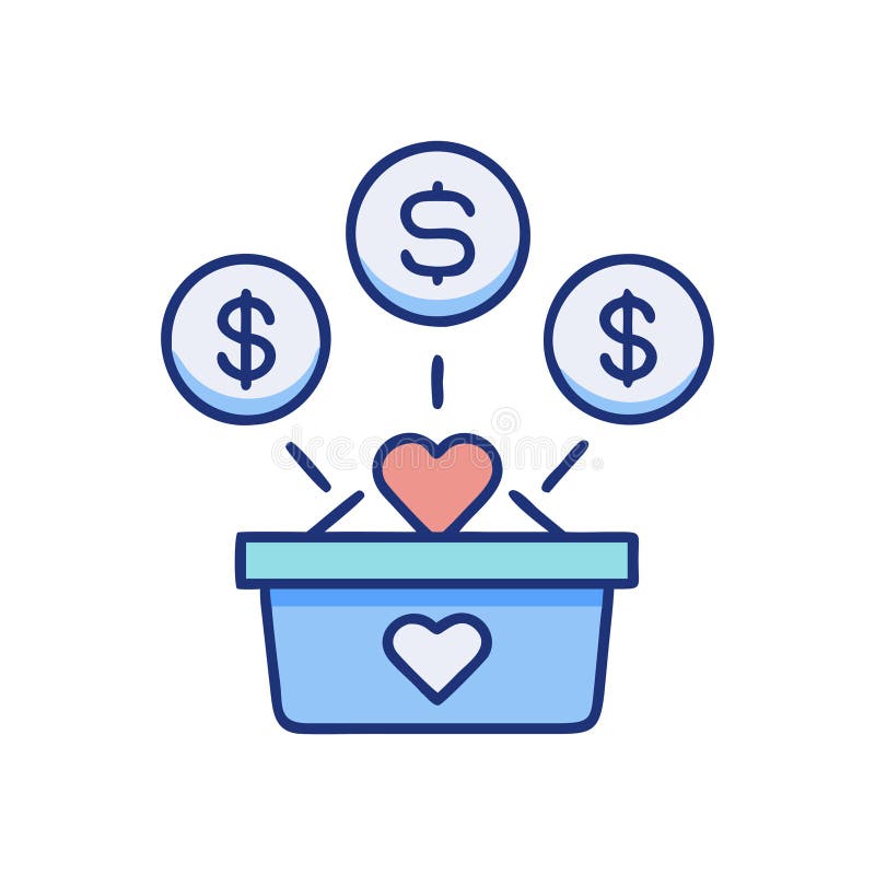 Fundraising Icon for Nonprofits Stock Vector - Illustration of tools ...