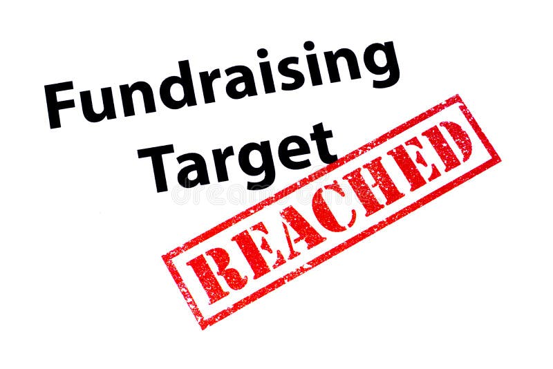 Fundraising goal meter stock vector. Illustration of concept - 16239818