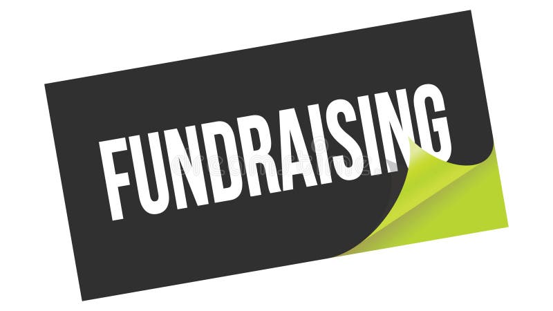 FUNDRAISING Text Written on Red Grungy Round Stamp Stock Illustration ...
