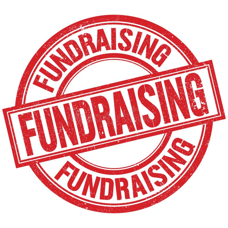 FUNDRAISING Text on Pink-black Round Stamp Sign Stock Illustration ...