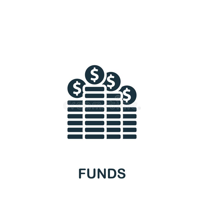 Funds Icon. Monochrome Simple Accounting Icon for Templates, Web Design ...