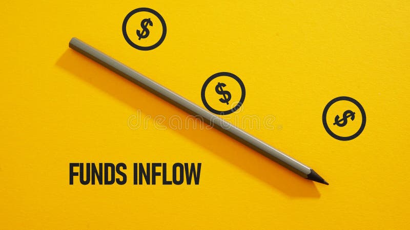 Funds Inflow is Shown Using the Text Stock Image - Image of return ...