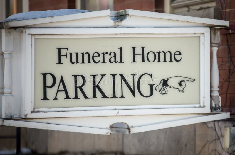 Funeral Home Sign editorial stock photo. Image of miles - 82856563