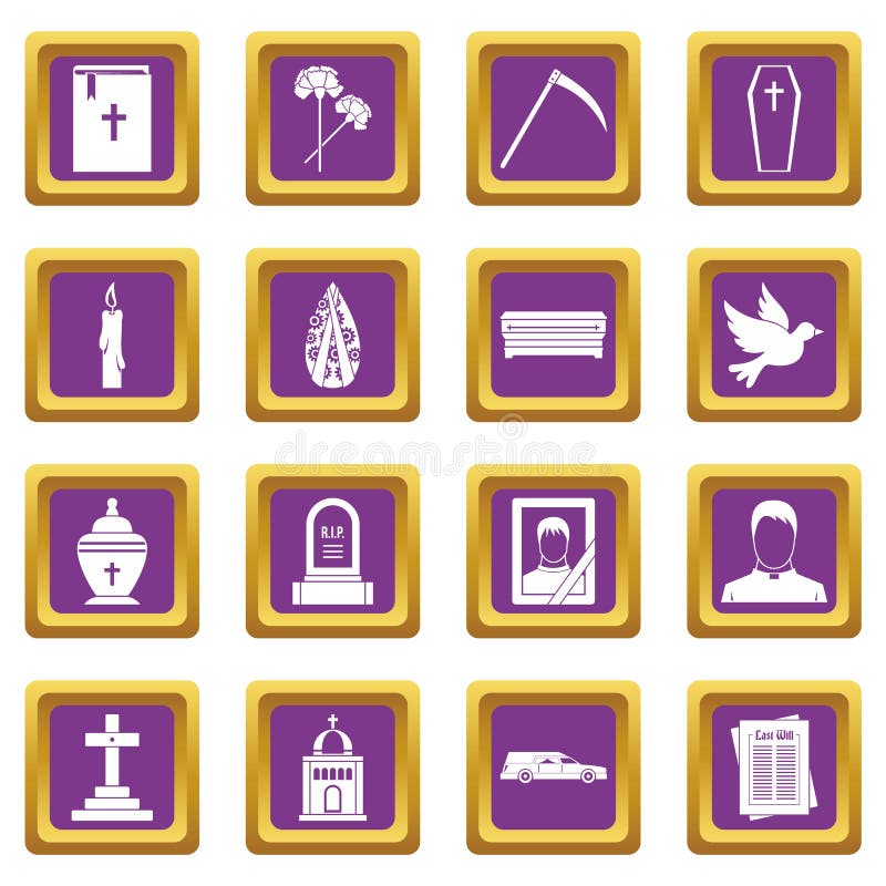 Eulogy, Death Symbol Icon, Outline Style Stock Vector - Illustration of ...