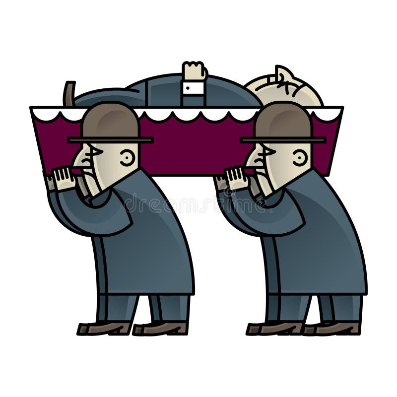 Funeral procession stock vector. Illustration of service - 72019318