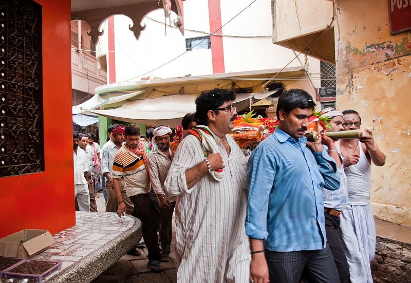 The Funeral Procession Proceeds through the Streets Editorial Stock ...
