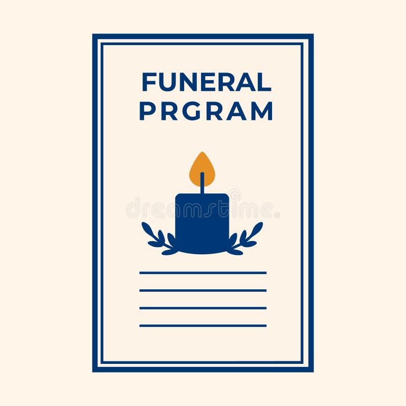 Service Obituary Booklet Stock Illustrations – 3 Service Obituary ...