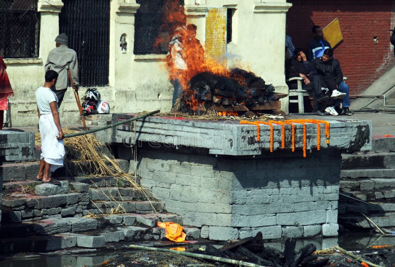 Funeral pyre editorial stock image. Image of dead, pyre - 18419554