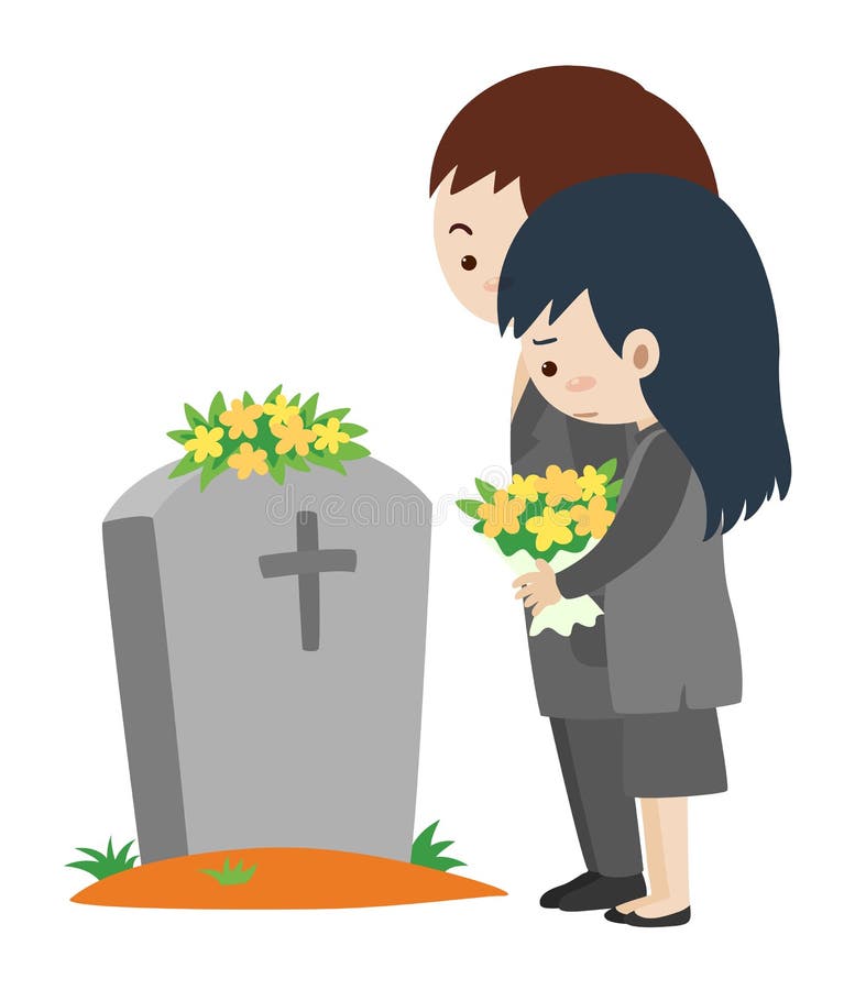 Widow Funeral Clipart