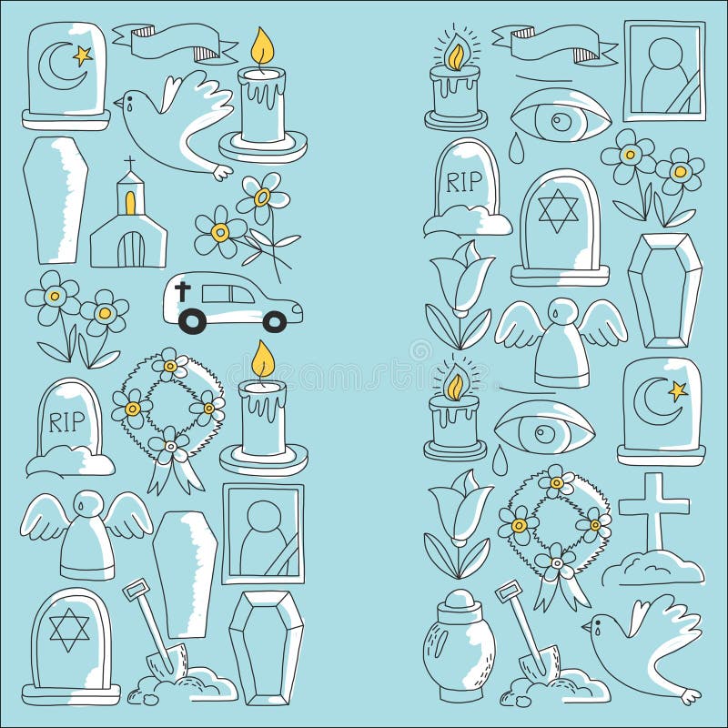 Funeral Doodle Stock Illustrations – 576 Funeral Doodle Stock ...