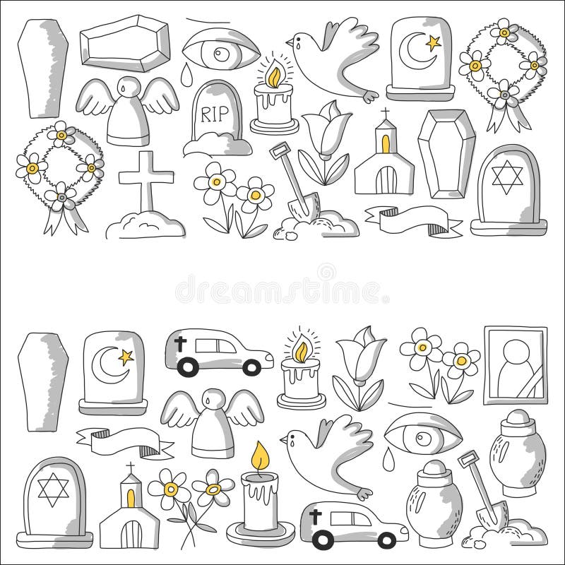 Funeral Doodle Stock Illustrations – 576 Funeral Doodle Stock ...
