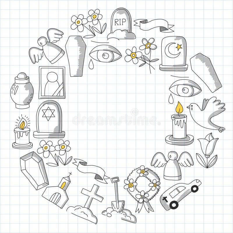 Funeral Doodle Stock Illustrations – 576 Funeral Doodle Stock ...