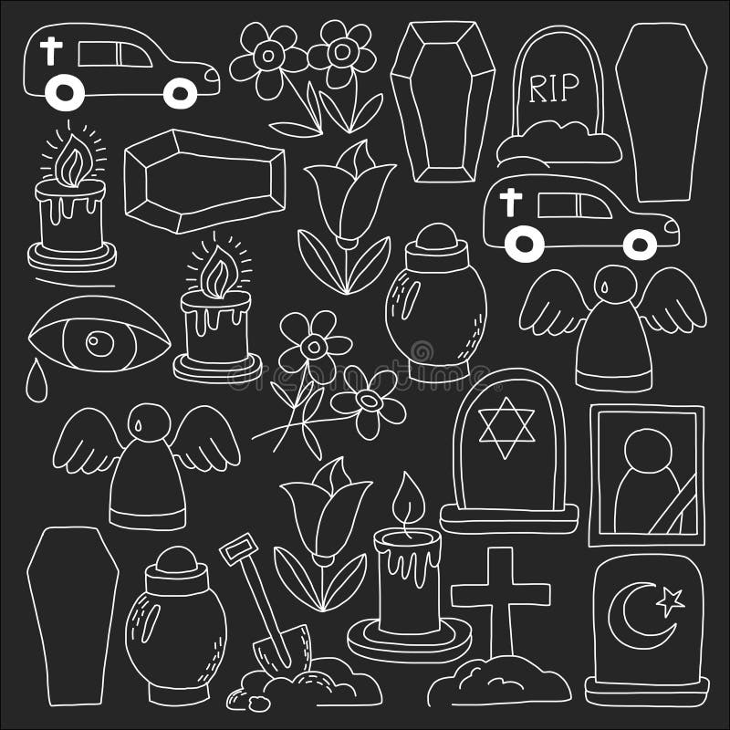 Funeral Doodle Stock Illustrations – 576 Funeral Doodle Stock ...