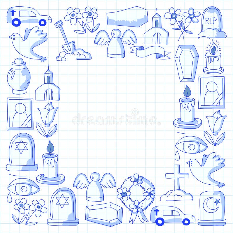 Funeral Doodle Stock Illustrations – 576 Funeral Doodle Stock ...