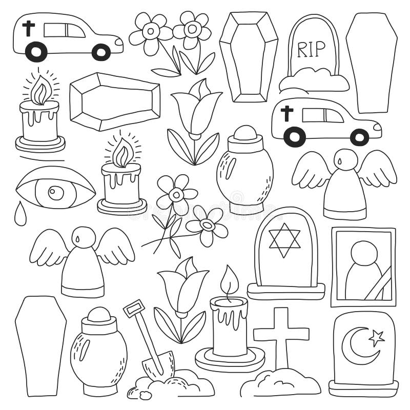 Funeral Doodle Stock Illustrations – 576 Funeral Doodle Stock ...