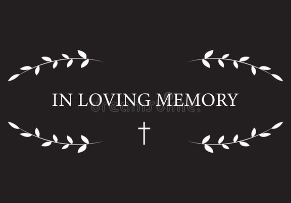 Funeral Vector Card. Empty Card Stock Vector - Illustration of burial ...